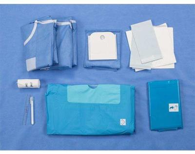 China blue color PE lamination PP universal surgical disposable pack for hospital for sale