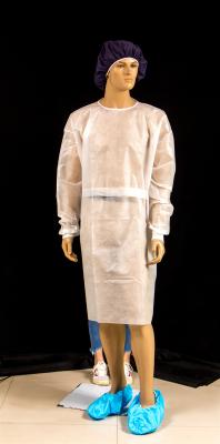 China isolation cloth/gown; cloth gown PF film laminated or coated various color for sale