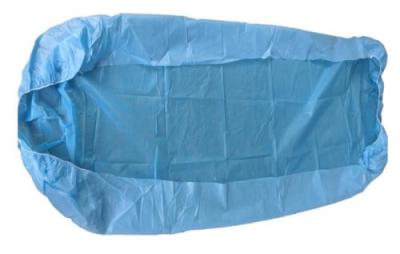 China bule color waterproof nonwoven and PE lamination disposable medical bedspread for hospital /hotel for sale