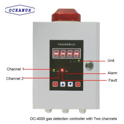 China OC-4000 Gas detection controller with 2 channels, 4 channels and 8 channels for sale