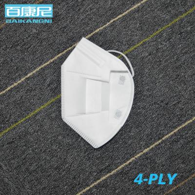 Cina Maschere di protezione della piega FFP2 del ODM KN95 GBT2626 4 dell'OEM con Earloop in vendita