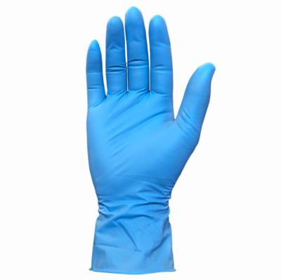 China As luvas descartáveis azuis Polycotton do nitrilo de AntiImpact M 7g fizeram malha não médico à venda