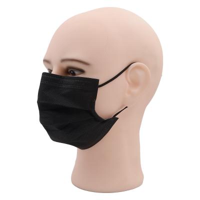 Cina Maschera chirurgica eliminabile del nero antibatterico EN14683 per l'ospedale in vendita