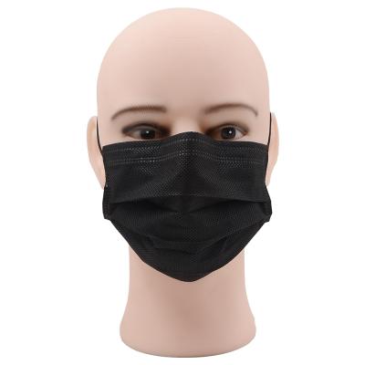 Cina Maschera chirurgica eliminabile del nero antibatterico EN14683 per l'ospedale in vendita