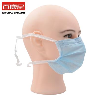 Cina EN14683 tipo legame di IIR sulle maschere chirurgiche dei bambini protettivi di 3 pieghe in vendita