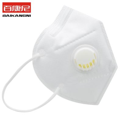 Cina Maschera eliminabile del respiratore della piega KN95 del CE EN149 4 con la valvola Filt in vendita