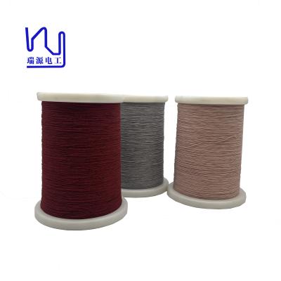China Red Blue Color Copper Litz Wire 2USTC-F 30*0.07mm Nylon Polyester Served for sale