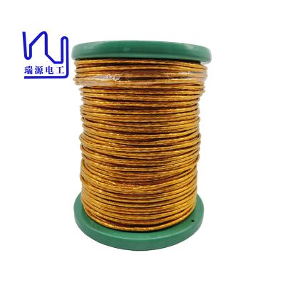 China High Frequency Taped Copper Litz Wire 60*0.4mm Polyimide Film Insulated for sale