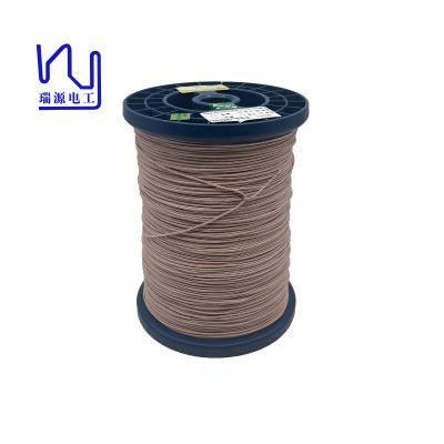 China 38 Awg 0.1mm / 155 Udtc Litz Copper Wire Silk Covered Nylon Wrapped Stranded for sale
