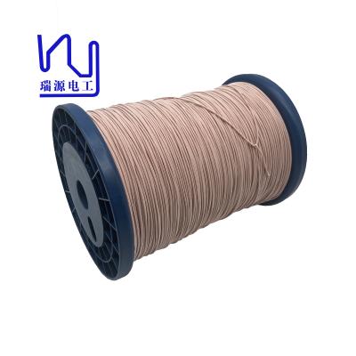 China Silk Covered Hf Litz Wire 0.10mm * 155 Enamel Copper Wire for sale