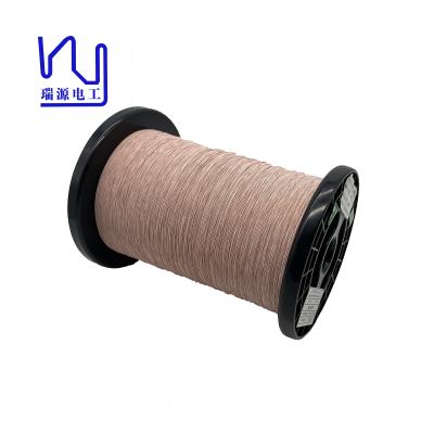 China 1ustc / 2ustc F/H 0.08mm*10 Copper Winding Wire Nylon Served Litz Wire for sale