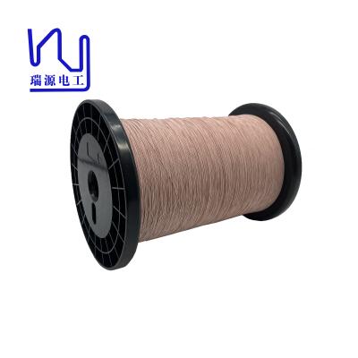 China Ustc 155 0.08mm*10 Strands Copper Litz Wire Nylon Served Silk Covered for sale