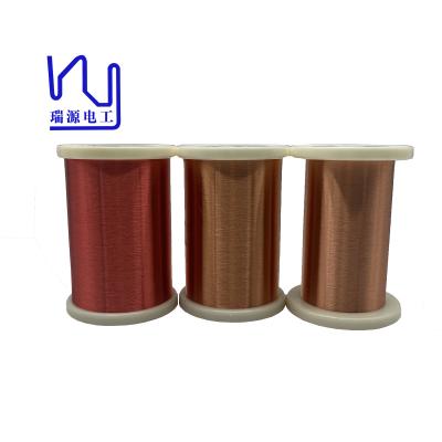 China Red Color 0.05mm Self Bonding Wire Alcohol 180 Grade Enameled Copper Winding Wire for sale