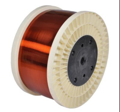 China 1.6mm Rectangular Enamelled Copper Wire Class 155 - 200 Red / Blue For Solenoids for sale