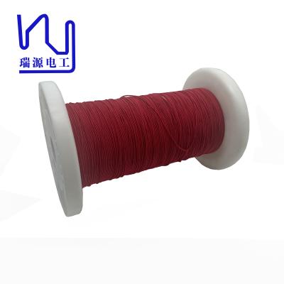 China Red Silver Conductor Ustc Litz Wire 84 Strand 0.071mm Single Wire Natural Silk Jacket for sale