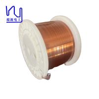 China High Quality Flat / Rectangular Magnet Wire 220 Degree Enamel Coated Copper Flat Wire for sale