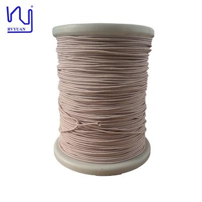 China Solderable 840 StrandsX0.071mm Nylon Wrapped Copper Silk Covered Litz Wire for Solar Inverters for sale