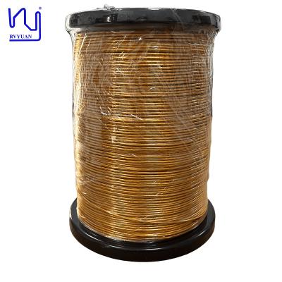 China Custom Litz Wire 0.03mmx600/2000 Kapton taped Copper Litz Wire for sale