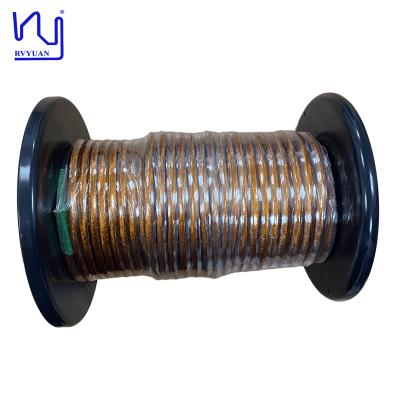 China Square litz wire 7.4mm PI taped 0.071x6500 Litz Wire For Transformer for sale