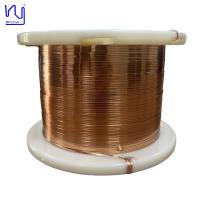 China 0.60mmX3.00mm Rectangular Flat AIW Class 220C Magnet Copper Wire for sale
