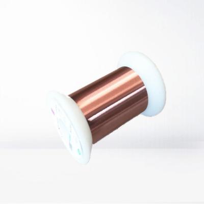 China Class 180 0.28mm Self Bonding Magnet Wire Green / Blue Soldering Enameled Copper Wire for sale