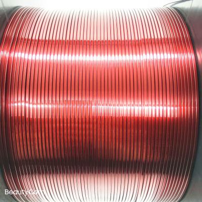 China Ultra Fijne Rechthoekige vlak Met een laag bedekt van de Koperdraad Magneetdraad 3.5mm Breedte Te koop