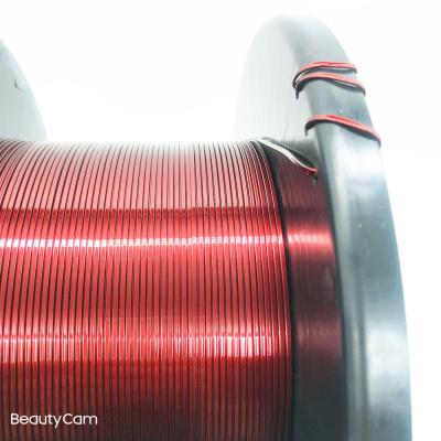 China Imide 0.8mm*2mm Enamelled Flat Copper Wire For Motor Winding for sale