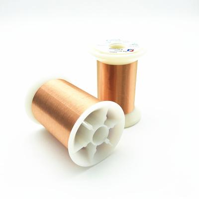 China UEW Insulation Awg 42 0.063mm Magnet Copper Enameled Wire for sale