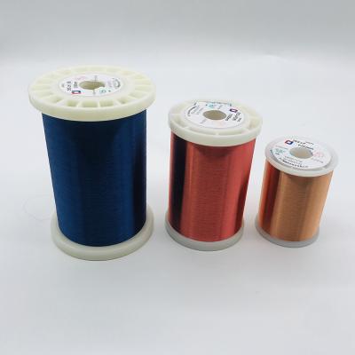 China Red Color Polyurethane Enamel Coated Magnet Wire 0.08mm for sale