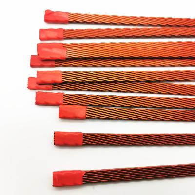 China Different Size Flat / Rectangular Litz Wire , Multiple Stranded Magnet Wire For Inverters for sale
