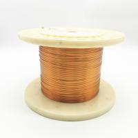 China Super Thin Flat Copper Wire High Temperature Hot Wind Self Adhesive for sale