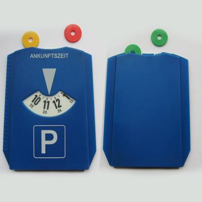 China Arrival Soft Car Parking Disc Timer Clock with Snow Scraper Modern Design PS Parking Disk for sale