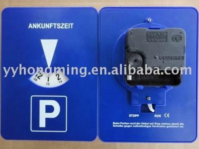 Cina 150x110mm Disco di parcheggio blu Disco di parcheggio elettrico Orologio di parcheggio di plastica Timer di parcheggio in vendita