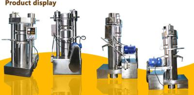 China 60MPa High Pressure Sesame Oil Press Machine / Cold Press Oil Extraction Machine Te koop