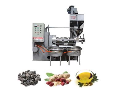 China Vertical Screw Press Cooking Oil Making Machine 2.2kw Power 1800kg Weight for sale