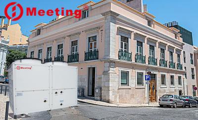 China Bomba de calor refrigerando do aquecimento dos heatpumps da água quente de fonte de ar da reunião 380V para o projeto comercial for sale