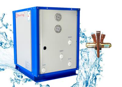 China Auto Defrosting 10Kw Ground Source Heat Pump With 4 Way Valve for sale