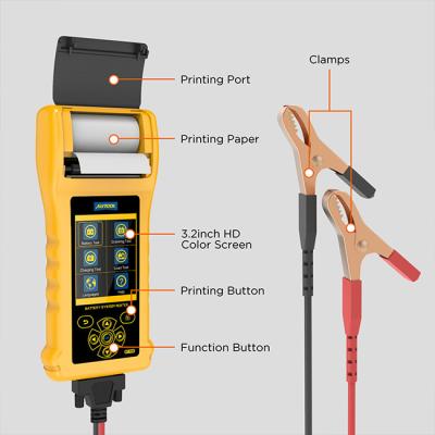Cina Tester automobilistico diagnostico della batteria del tester 6-32V dell'automobile dello schermo a colori BT760 con la stampante in vendita