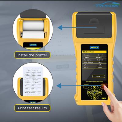 Cina Tester automobilistico diagnostico della batteria del tester 6-32V dell'automobile dello schermo a colori BT760 con la stampante in vendita