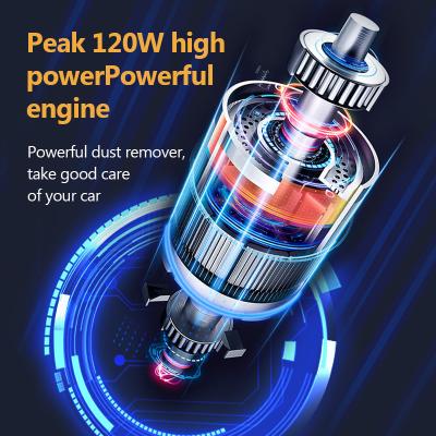 Cina aspirapolvere tenuto in mano senza fili ricaricabile dell'automobile 120W Mini Cyclone Strong Suction in vendita
