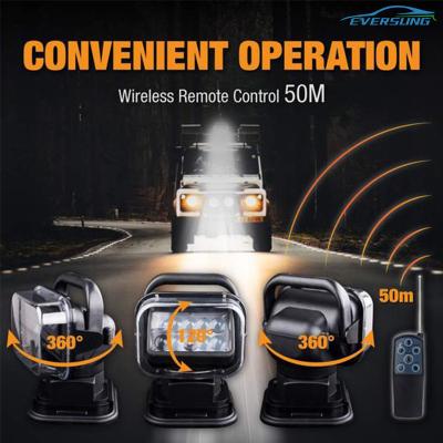 中国 IP67 50w360度回転リモコンLEDワークライト検索スポットライト 販売のため