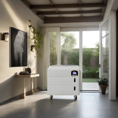 China Modular LiFePO4 Battery Backup System 5KW 20.48KWH With Solar / Inverter Integration for sale