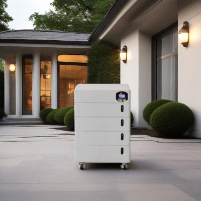 China Bateria de armazenamento de energia residencial fora da rede empilhável de 800Ah com inversor solar híbrido de 10KW à venda