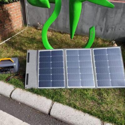 China Outdoor Portable 3 Fold Solar PV Panel 105W with MC4 Connector Mono Cells for Distributors and OEM Orders for sale