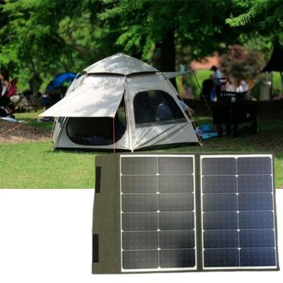 Китай 2 складной портативный солнечный фотоэлектрический панель 100 Вт с моноэлементами и соединителем MC4 для дистрибьюторов и заказов OEM продается