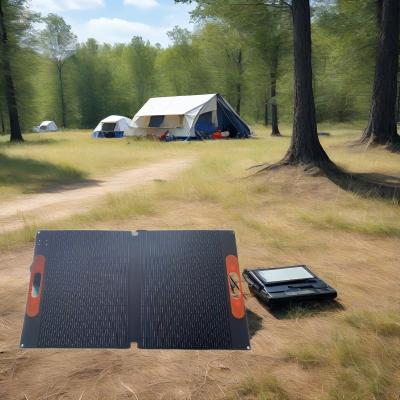Chine Panneau solaire en ETFE en plein air 2 pliable imperméable à l'eau 100W pliable avec connecteurs MC4 pour l'utilisation en gros et OEM à vendre