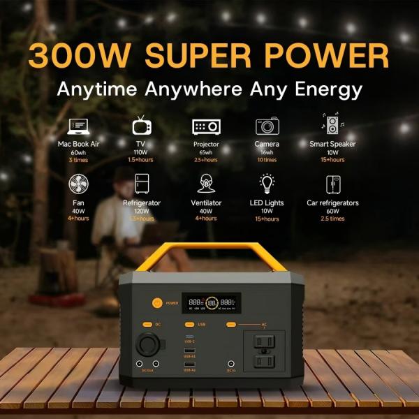 Quality Lifepo4 Portable Solar Power Generator 300W Fast Charging Station for sale