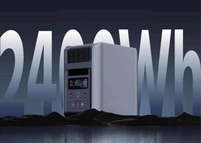 中国 バルコニー用2400Wh LiFePO4バッテリー搭載ポータブル2200Wソーラー発電機 販売のため