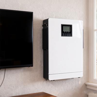 China Wall Mounted 48V100Ah LiFePO4 Home Solar Generator Battery with Smart Display for sale