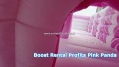 Pink Panda Inflatable Park for Rental Business